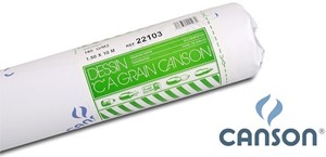 Canson CA grain tekenpapier rol 224 grams 10 mtr. x 150 cm. Martin ...