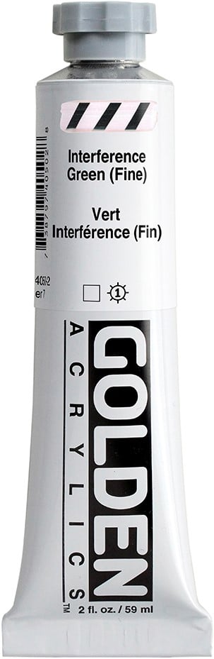 Golden interference acryl groen fijn - tube 60 ml. Martin Brinkhuis
